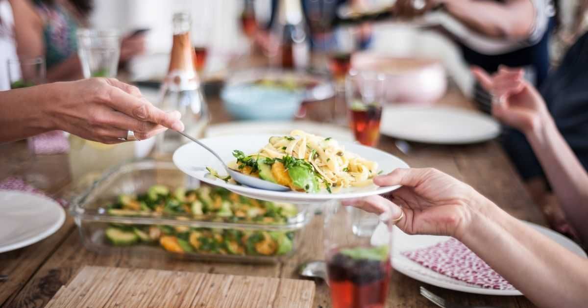 Formerly Obese Person Cuts Portion In Half At Family Dinner