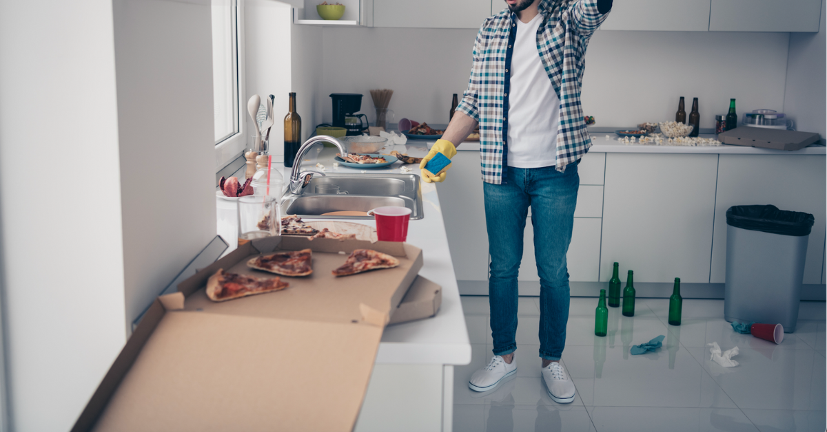 Mom Makes Husband Clean Up When Messy In-Laws Visit